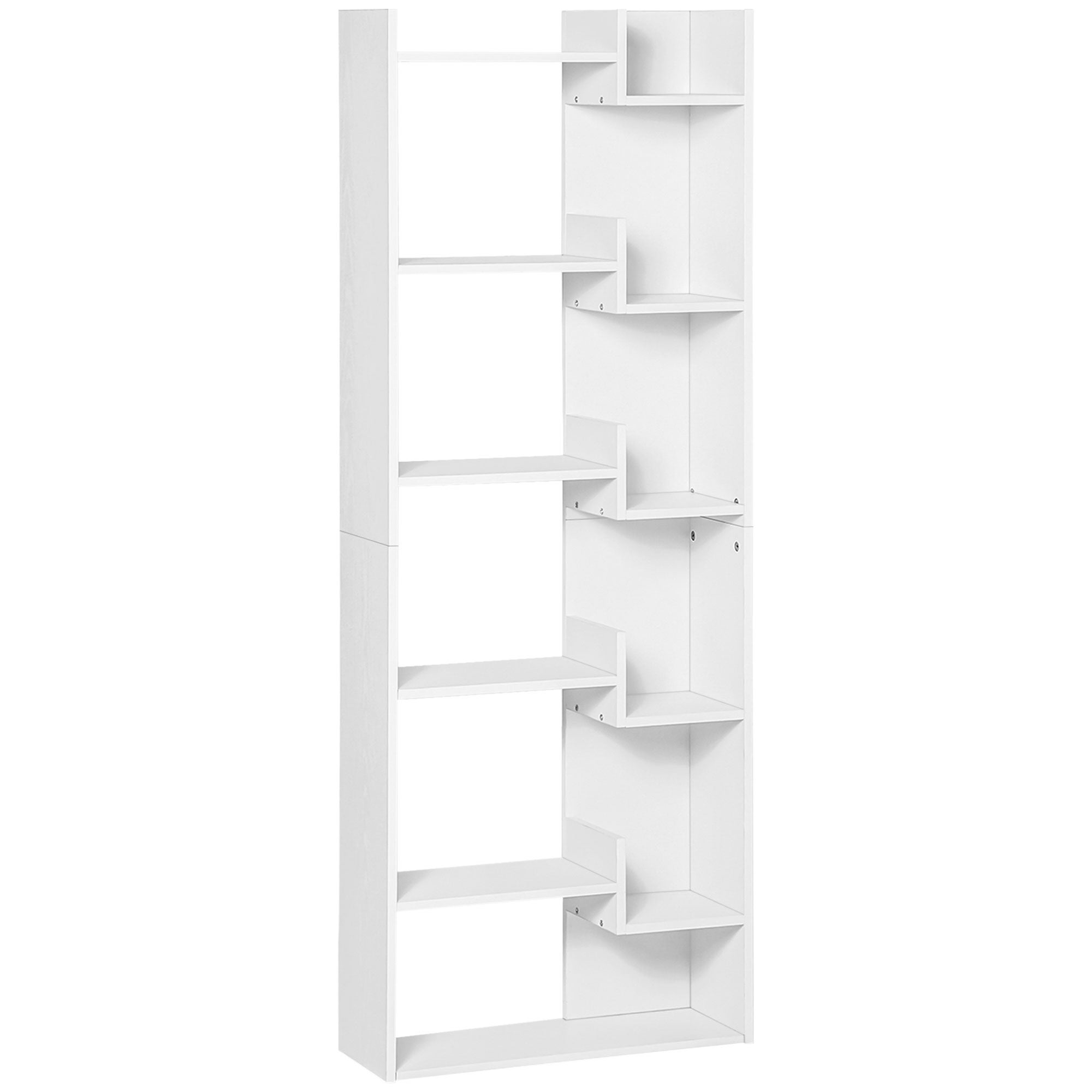 Bibliothèque, étagère de rangement à 6 niveaux, design irrégulier, pour ...
