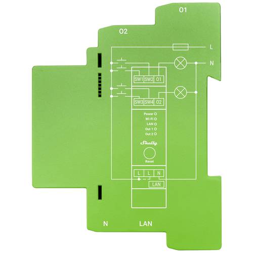 Shelly Pro Dimmer 2PM - IP Smart Dimmer 2ch LAN/WiFi/BT PM | Leroy Merlin