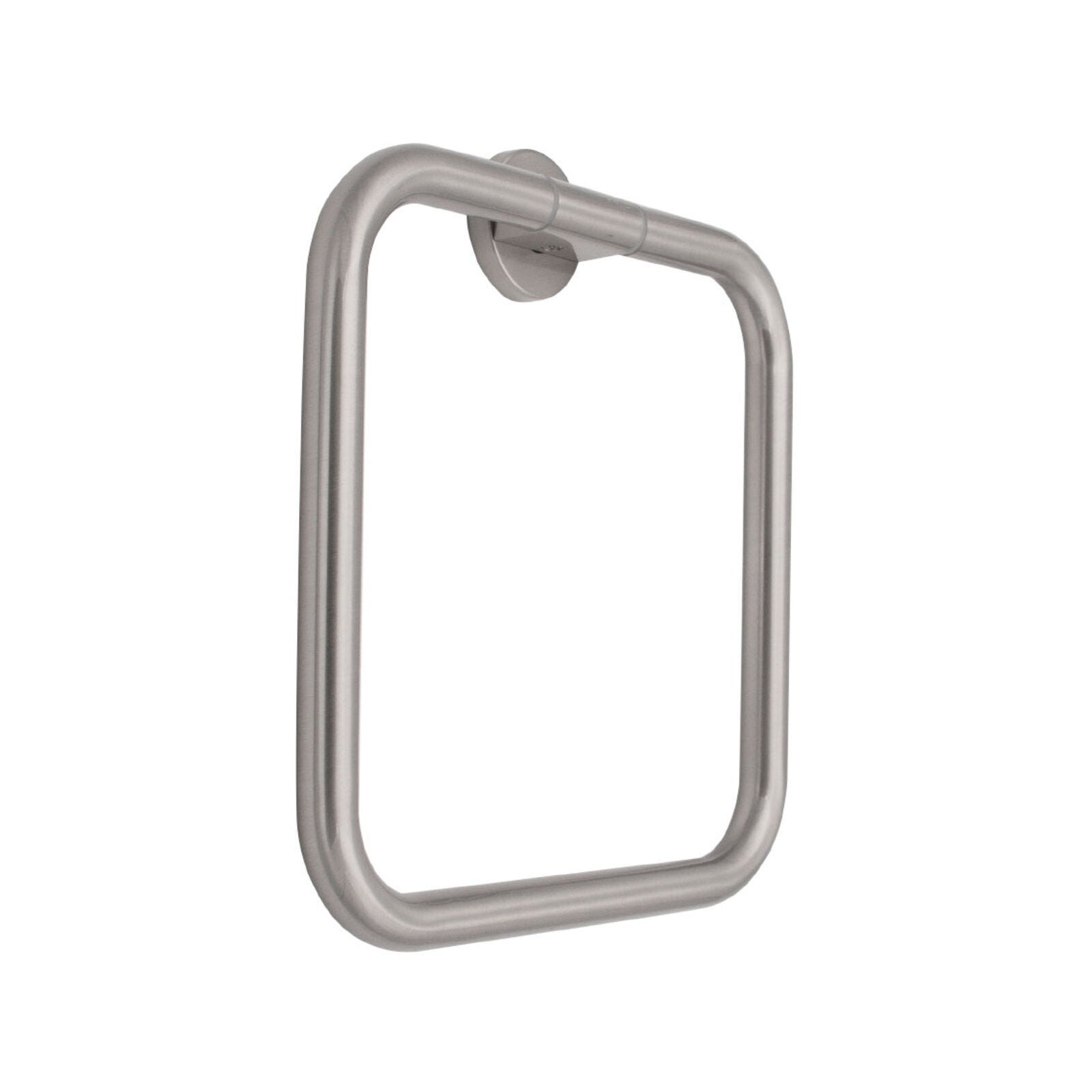 Inda - Un toallero de aro de níquel cepillado | Leroy Merlin