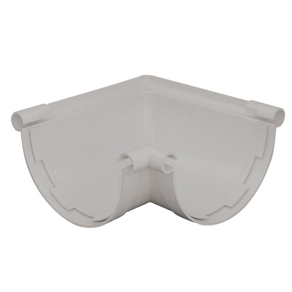 Angle universel int/ext à coller gouttière 33 gris | Leroy Merlin