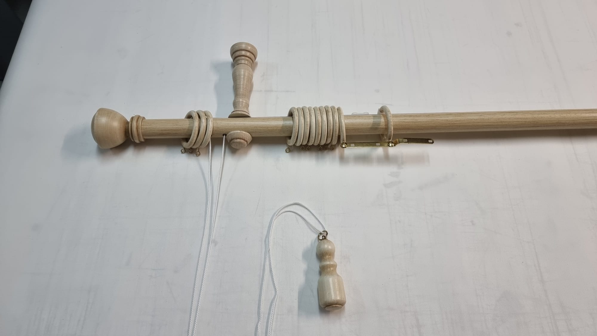 Tringle à rideaux en bois de haute qualité, diamètre 35 mm corde ...