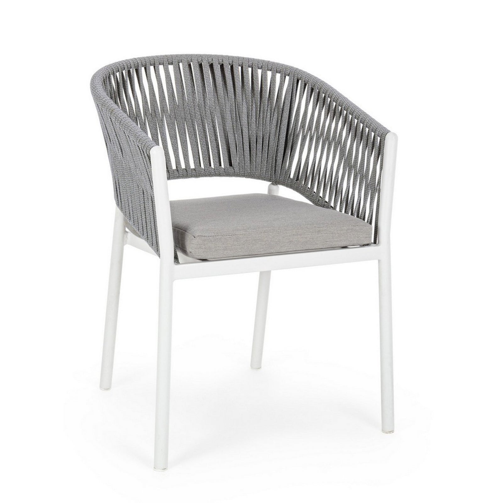 Fauteuil "Florencia" avec accoudoirs et coussin, structure en aluminium ...