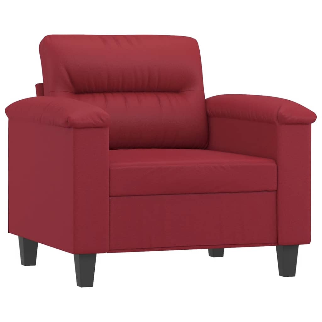 Fauteuil de Salon，Chaise，Fauteuil Rouge bordeaux 60 cm Similicuir ...
