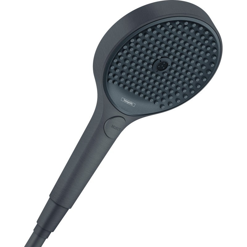 HANSGROHE Teleducha 130 3jet EcoSmart negro cromo cepillado Rainfinity ...