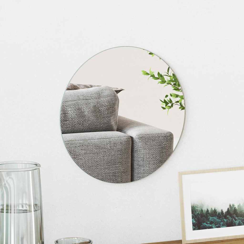 Miroir mural Rond Ø 30 cm verre trempé | Leroy Merlin