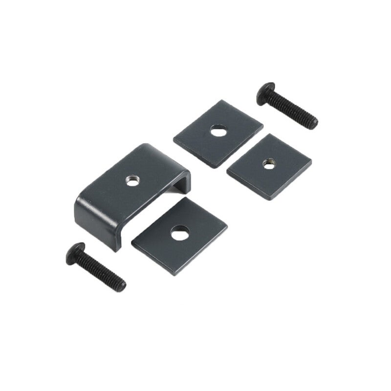 Juego de 2 topes de esquina para valla LARKO - Color: gris RAL 7016 ...