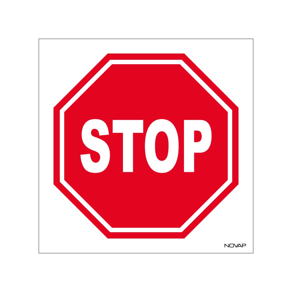 Panneau Stop - Rigide 480x480mm - 4010106 | Leroy Merlin