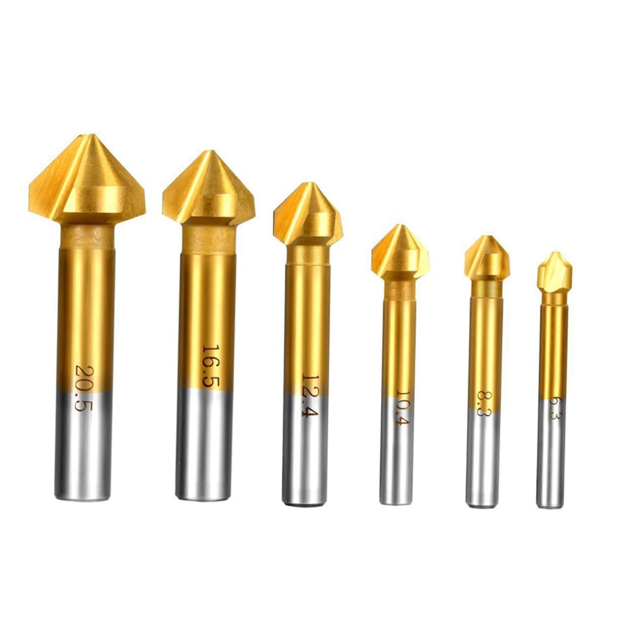 6Pièces Set De Outils Chanfreiner à Revêtu De Outils De Fraisage Et ...