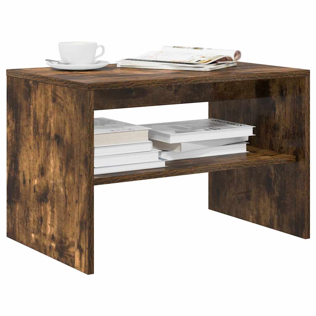 Mueble de TV madera de ingeniería roble ahumado 60x40x40 cm | Leroy Merlin