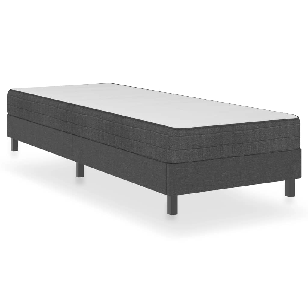 Cama box spring tela gris oscuro 100x200 cm | Leroy Merlin