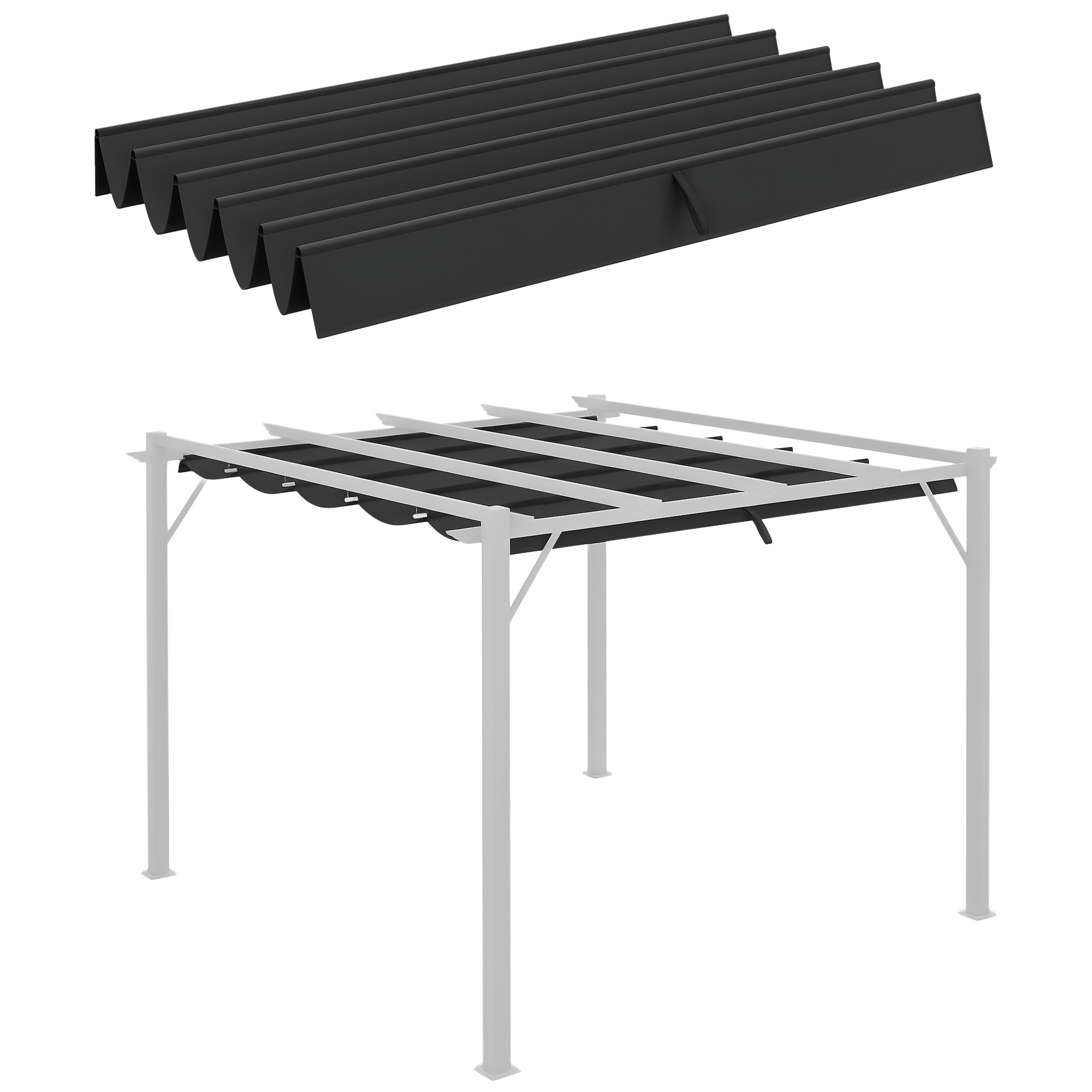 Techo repuesto gazebo 3x3m 10 orificios poliéster, gris | Leroy Merlin