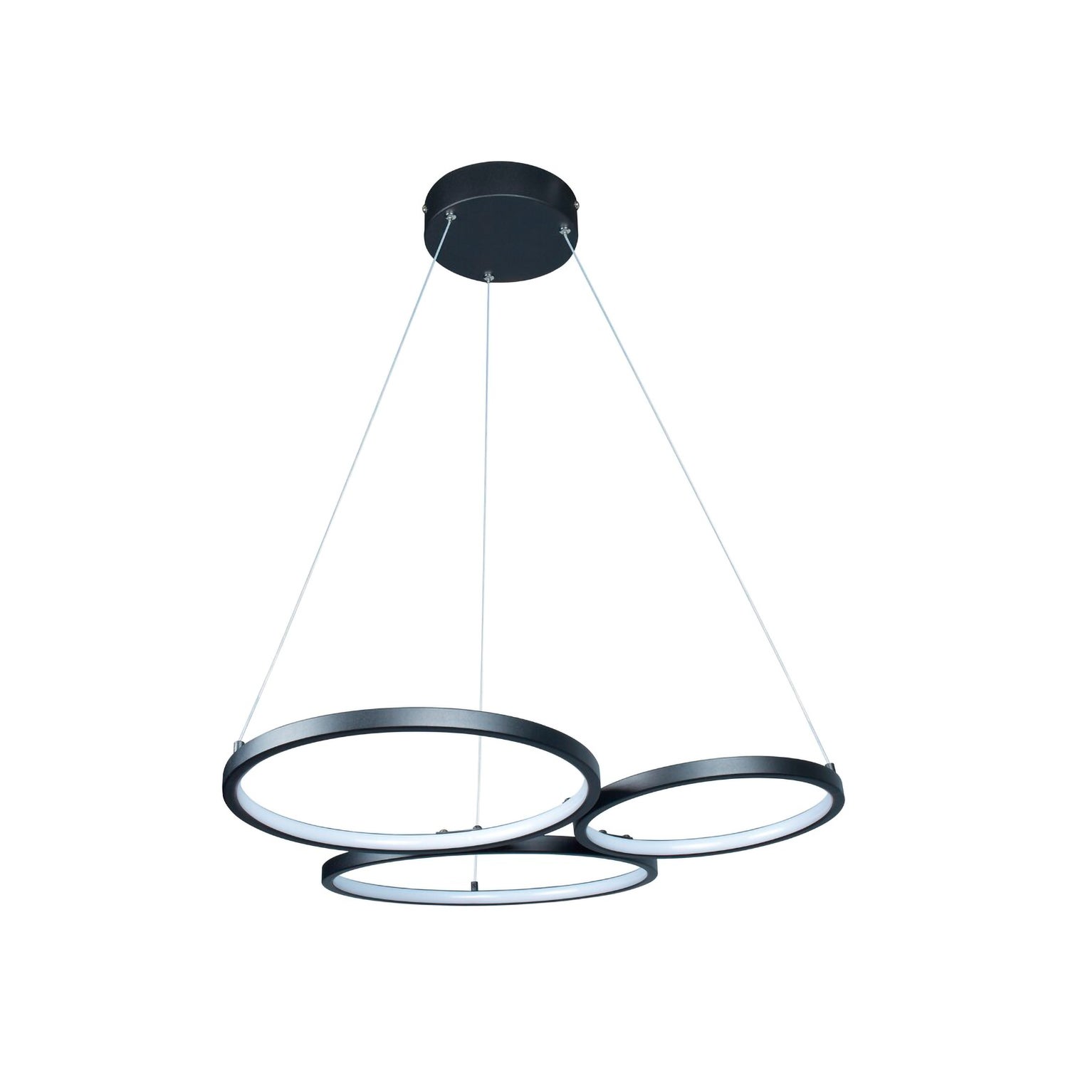 Lampe suspendue LED 38W 3000 K Noir Formand | Leroy Merlin