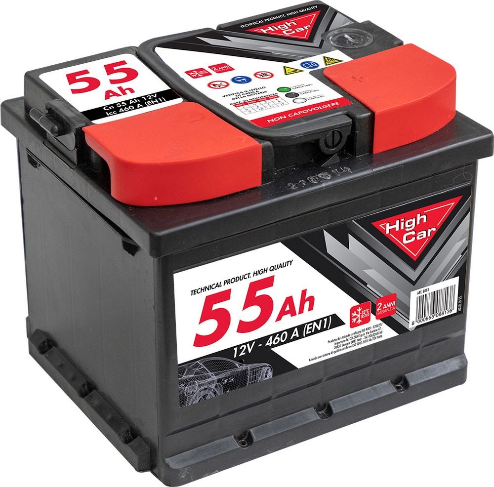 Batteria auto High Car 55Ah 12V 460 A | Leroy Merlin