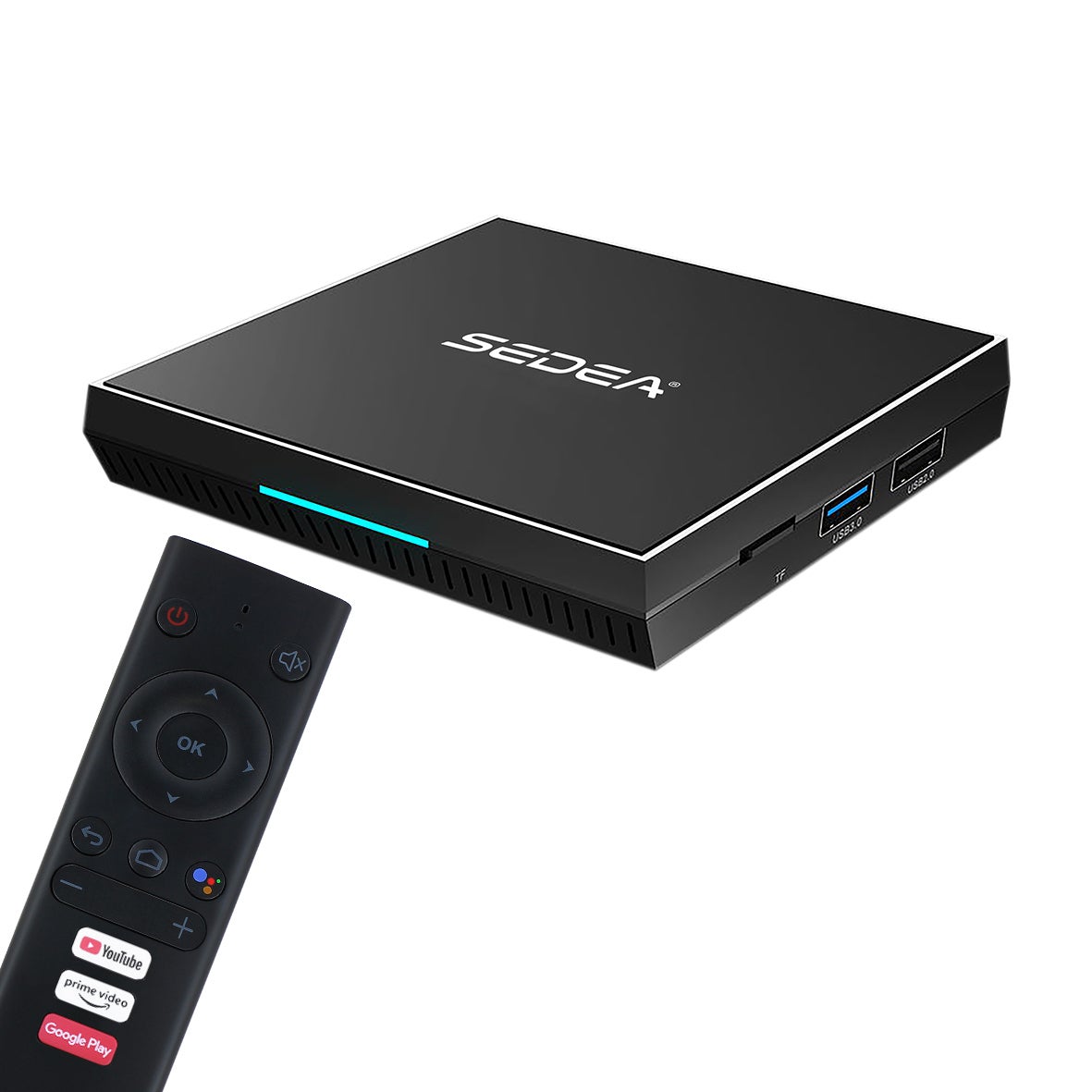 Box androidtv SEDEA 16Go 4K UltraHD Google certifiée Chromecast ...