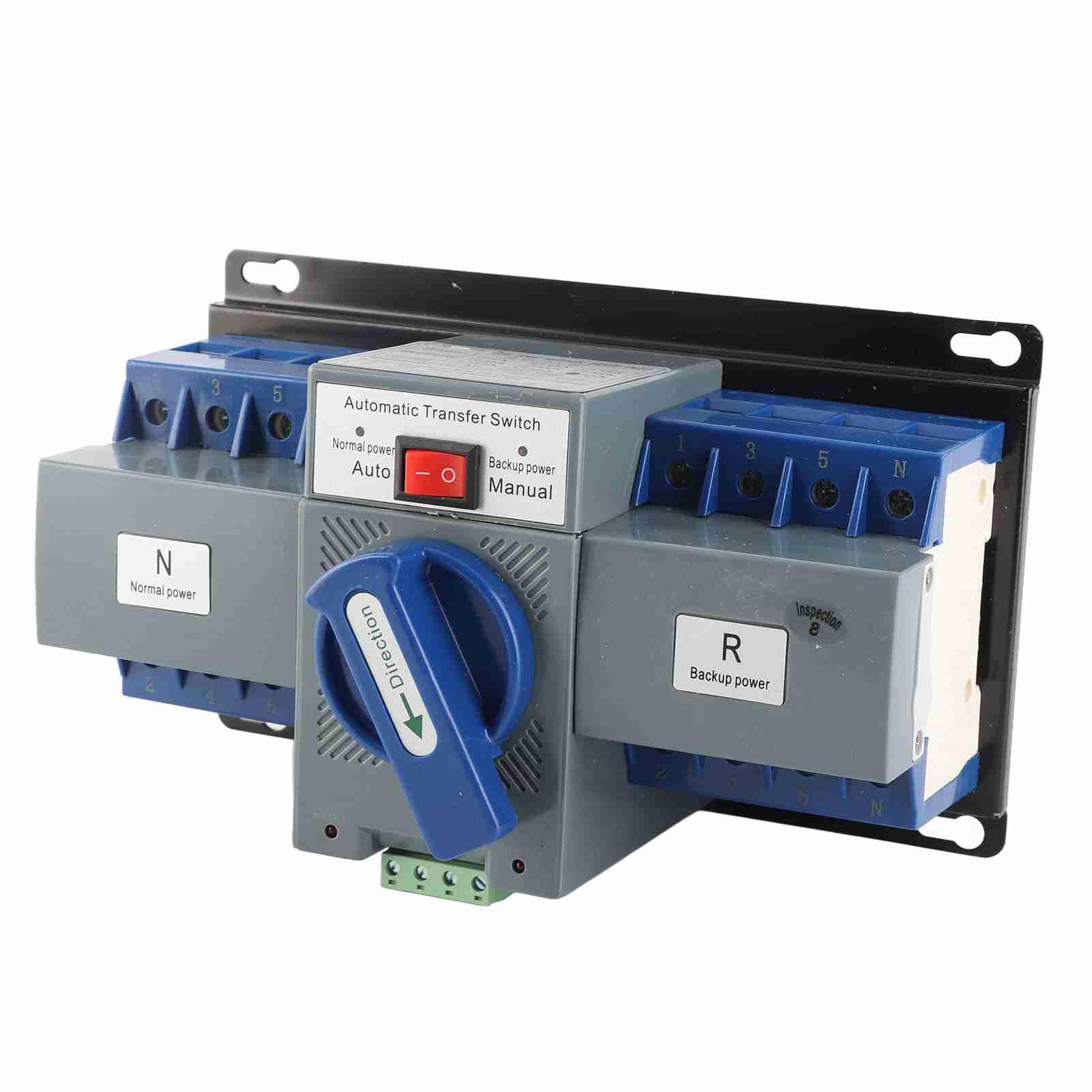 MINI COMMUTATEUR DE TRANSFERT AUTOMATIQUE DOUBLE PUISSANCE 63A 4P PETIT FORMAT FACILE À UTILISER ...