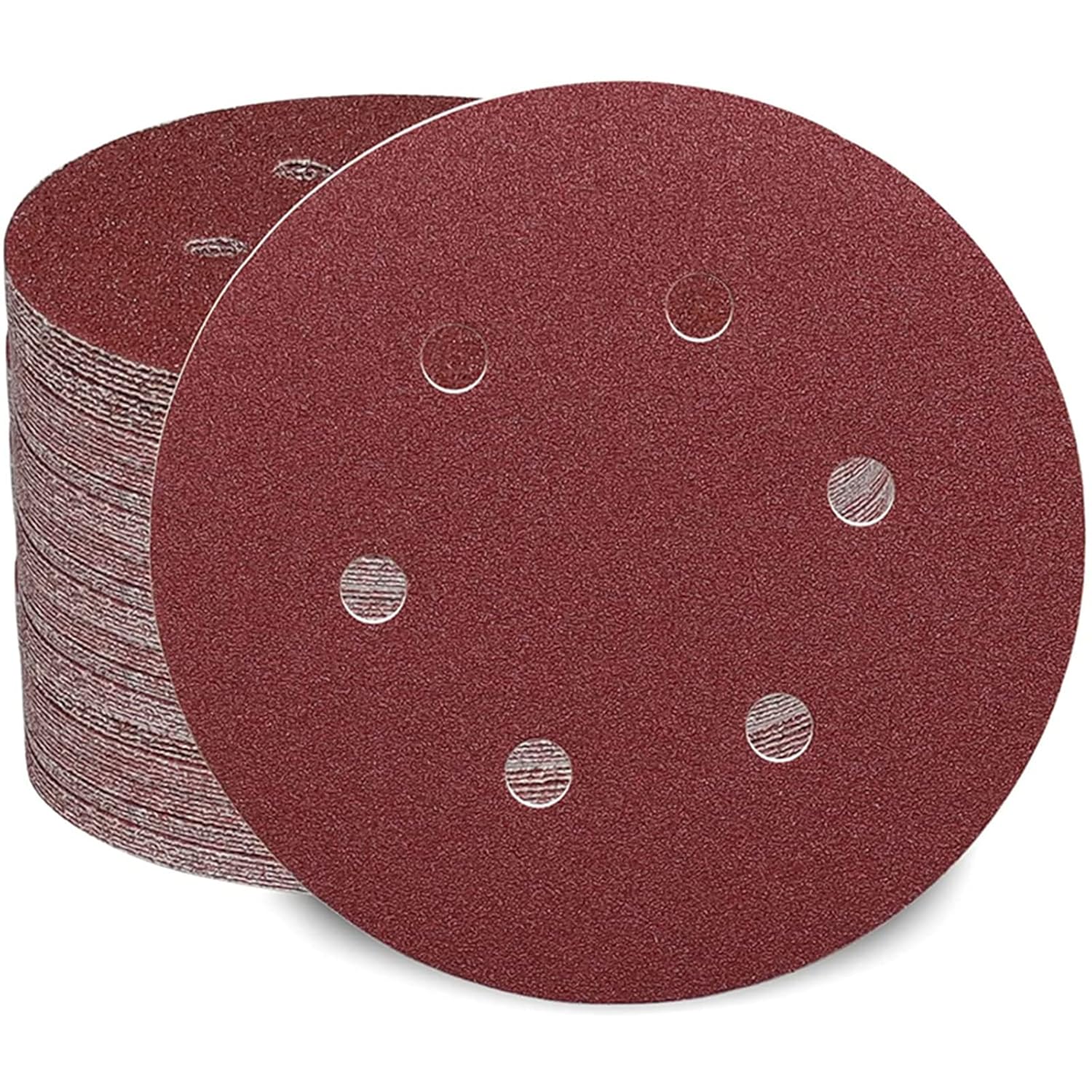100 pièces Disque de Ponçage 150mm Grain 40/60/80/120/180/240/320/400 ...