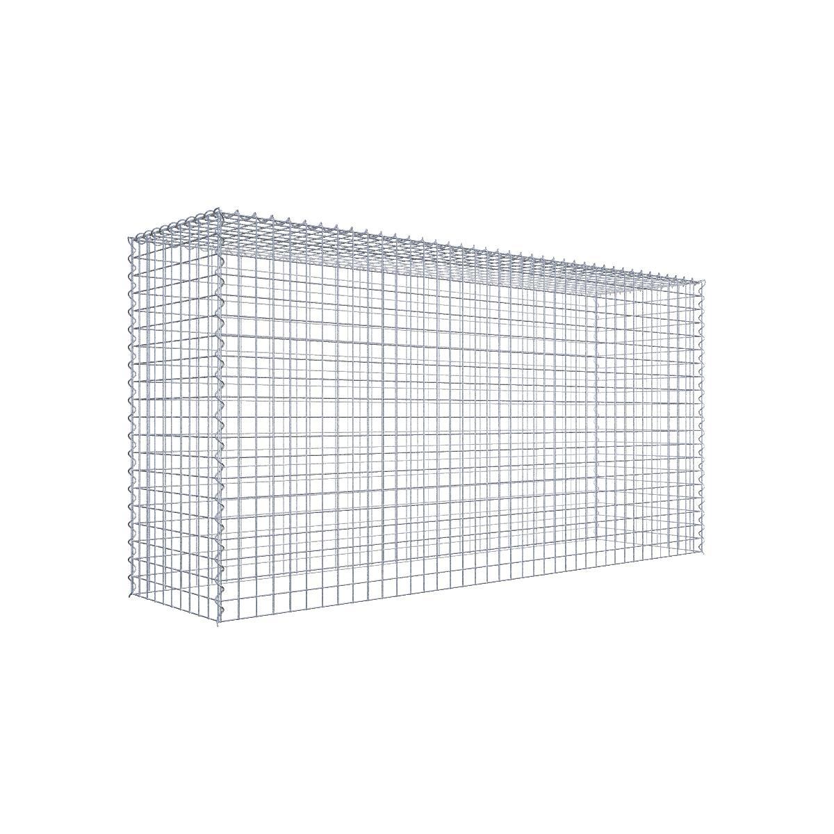 Gabiona - Gabion à monter en hauteur 200 cm x 100 cm x 50 cm (L x H x P), maille 5 x 5 cm ...