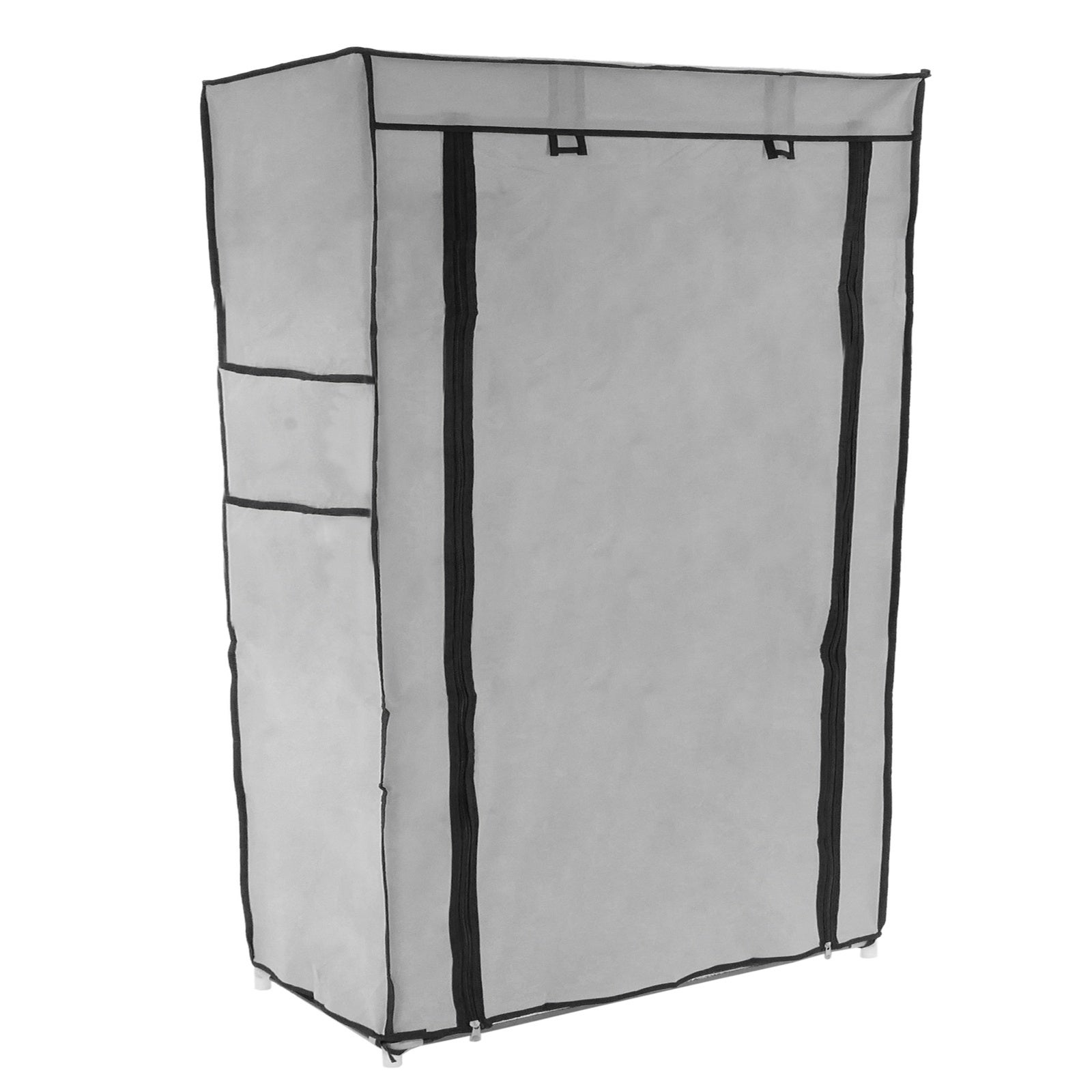 Armadio portatile multiuso in tessuto con 5 ripiani grigi | Leroy Merlin