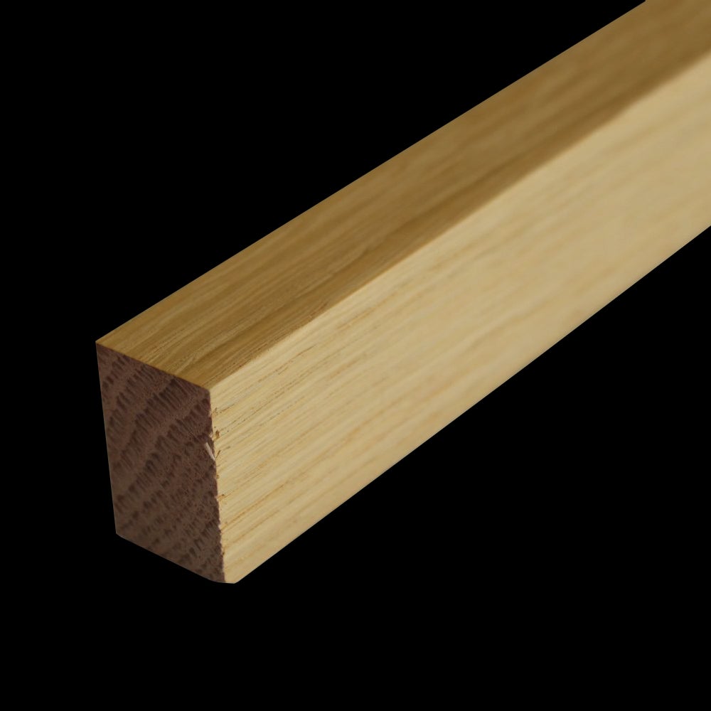 Tasseau chêne massif raboté - Verni sur 4 faces - 21 x 34 mm - L. 2.40 ...