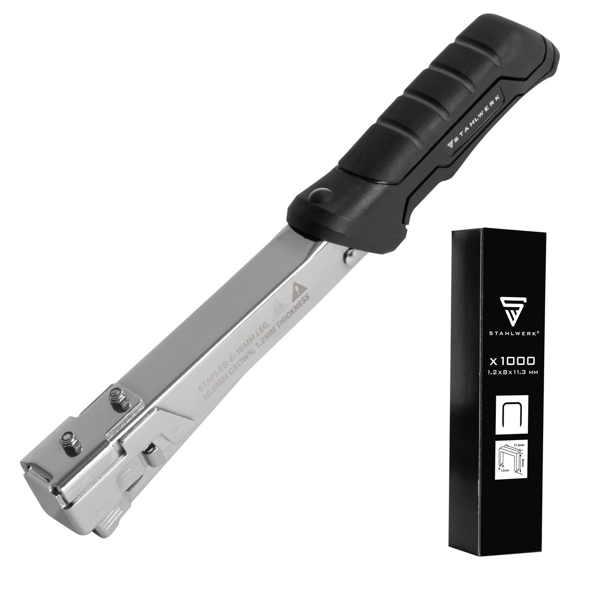 STAHLWERK Agrafeuse à marteau Agrafeuse à percussion Agrafeuse manuelle ...