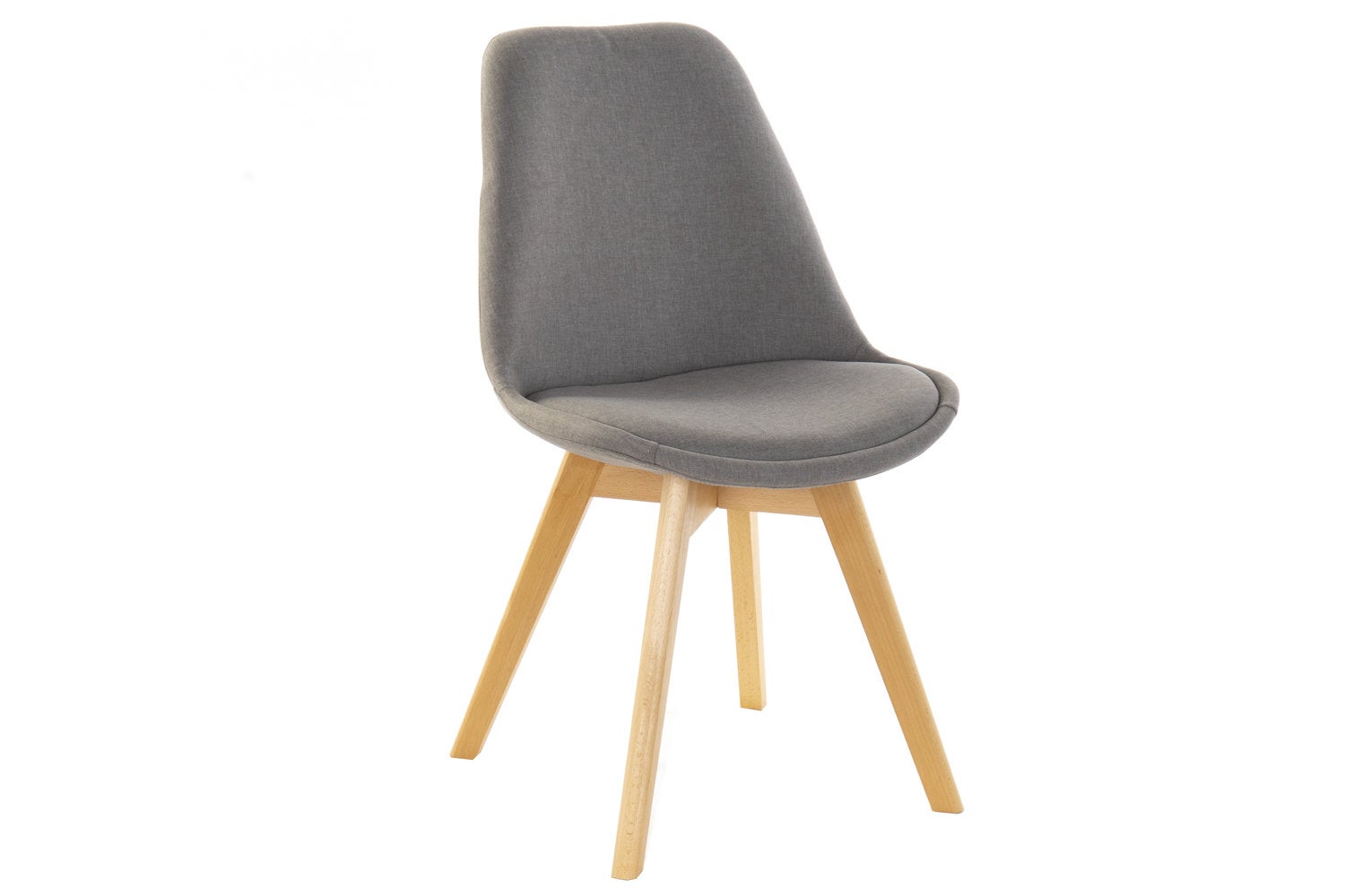 Chaise Hêtre Polyester 48x56x83 Blanc Rembourrée | Leroy Merlin