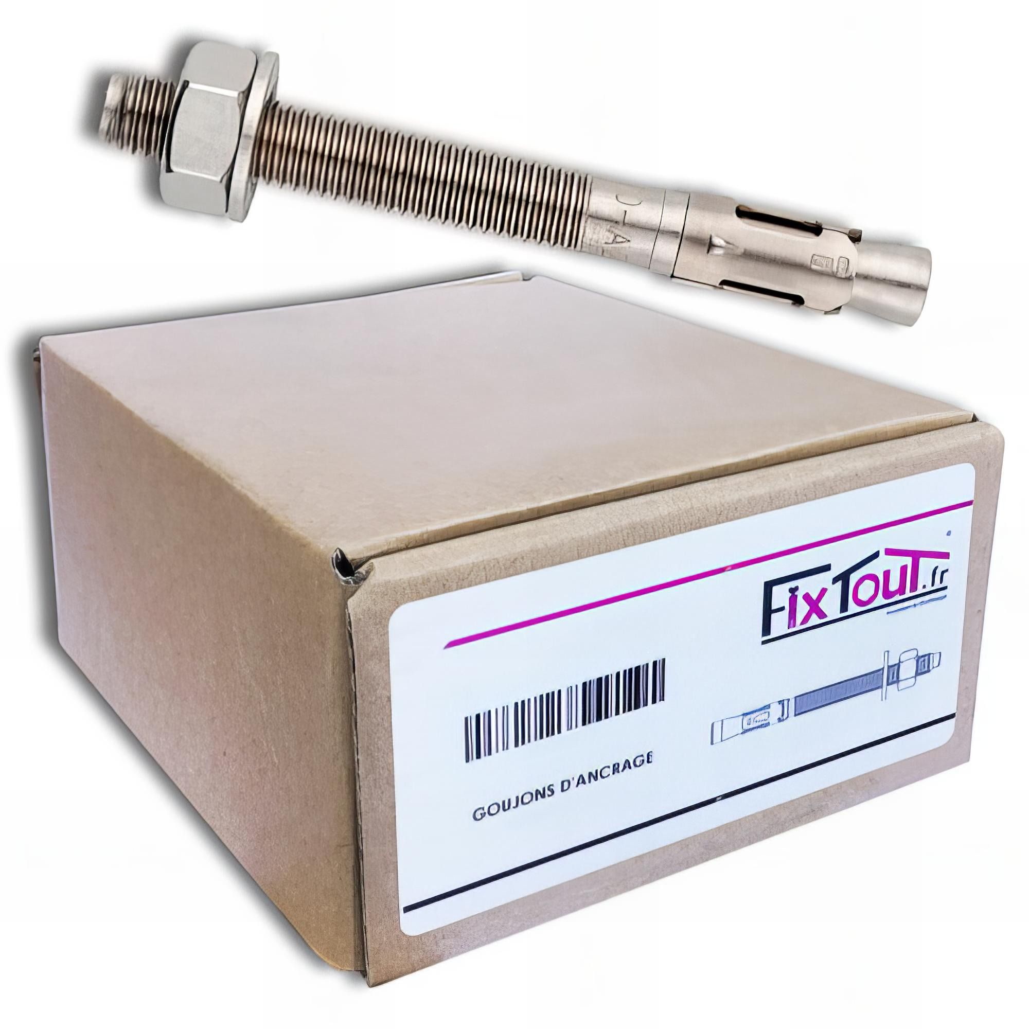 Lot de 50 goujons d'ancrage en acier inoxydable M8 - Diamètre de 8 mm - Longueur 50 mm | Leroy ...