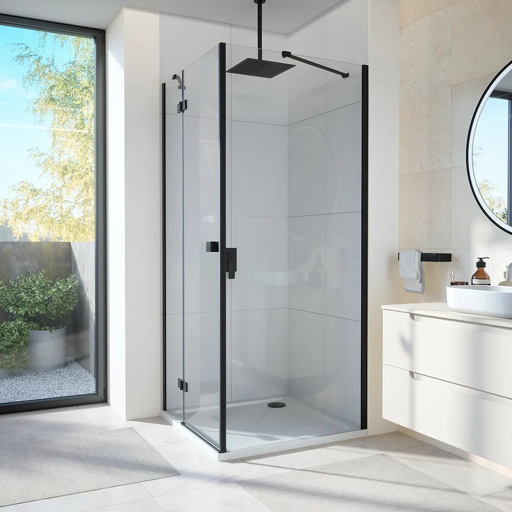 Cabine de douche 70x90 cm avec ouverture battante côté gauche avec ...