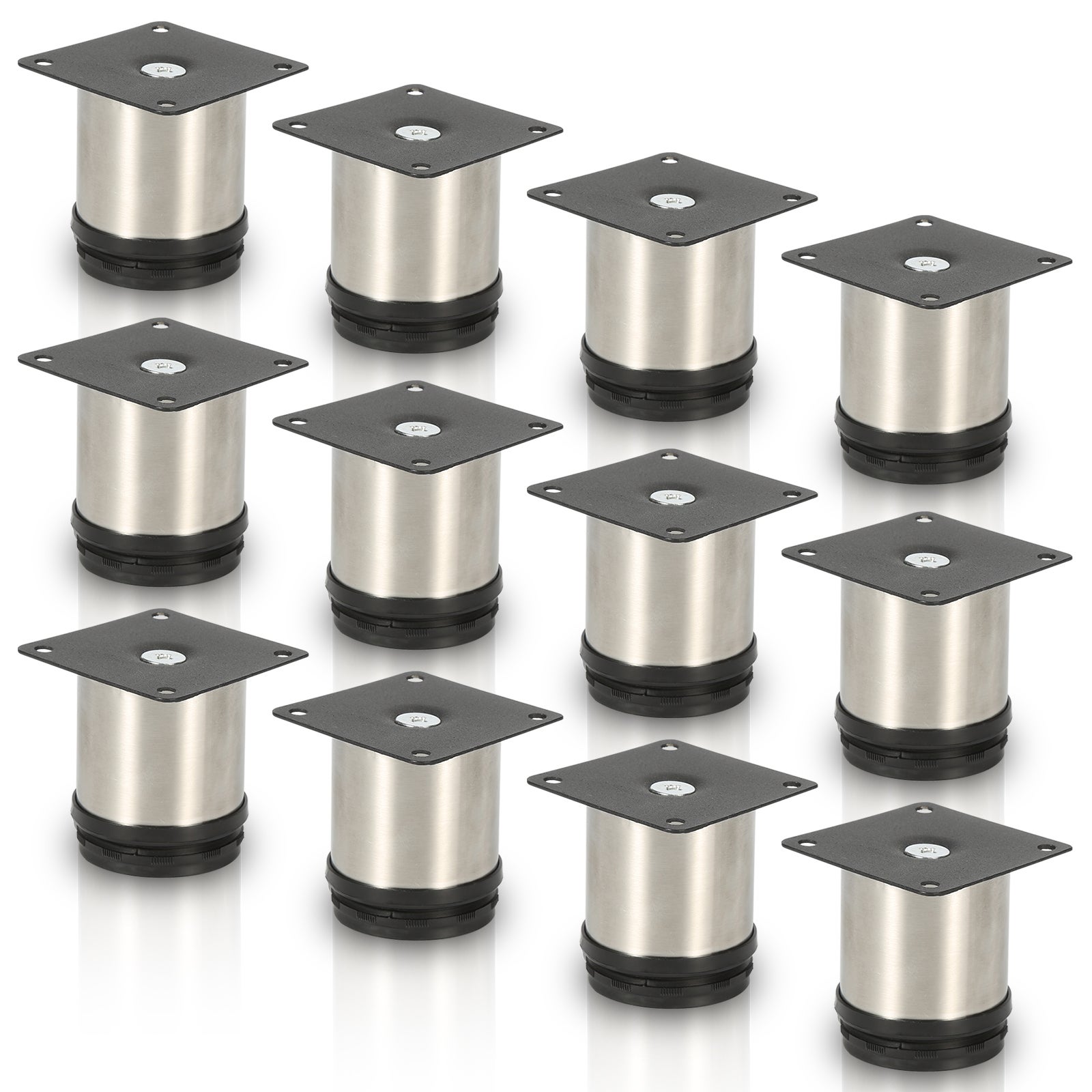 Lot de 12 Pieds de meubles réglables pieds de support de meubles en ...
