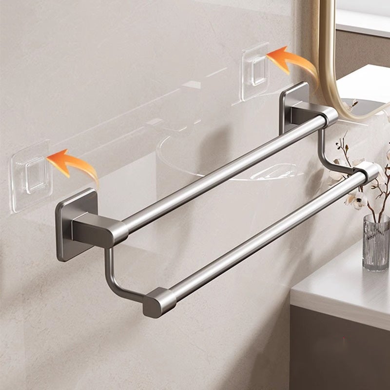 Porte-serviettes de salle de bain, support de rangement mural ...