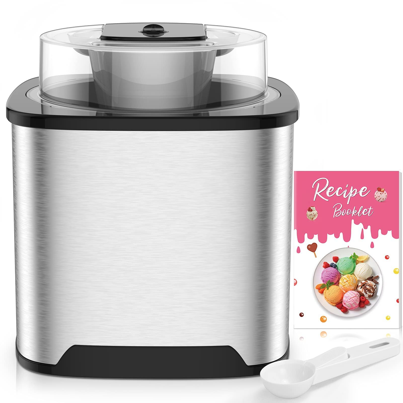 Gelatiera 2L Macchina per Gelato in Acciaio Inox, Macchina del Gelato ...
