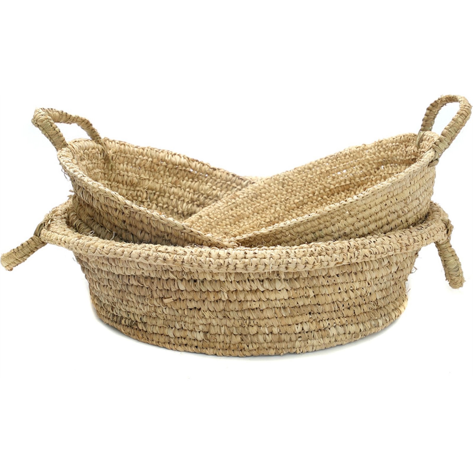 Panier Raffia Trays 43 x 43 x 21 cm Panier naturel | Leroy Merlin