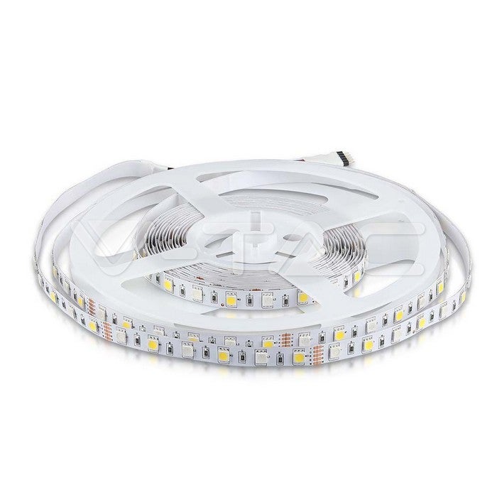 Ruban LED 5050 60 LEDs 12V IP20 RGB+3000K 8W/m 357lm | Leroy Merlin