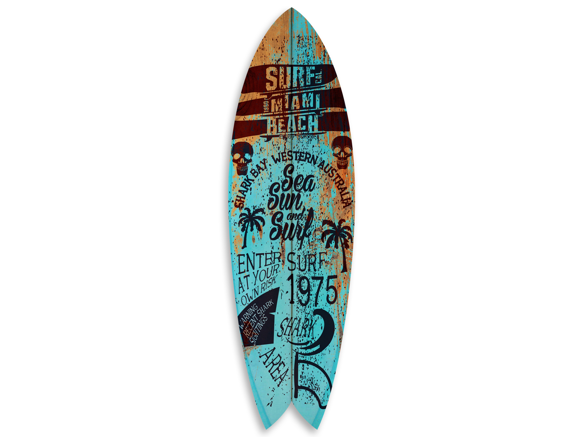 Planche surf deco, decoration murale, planche surf imprimée, alu-dibond ...
