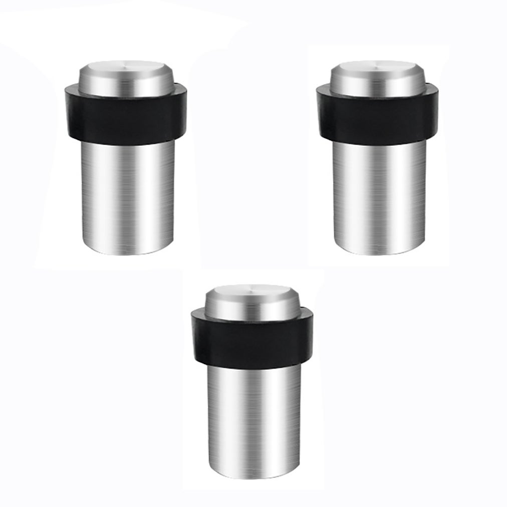 3 pcs Butoir de Porte de Sol 60 mm en Acier Inox Arrêt de Porte Butoir ...