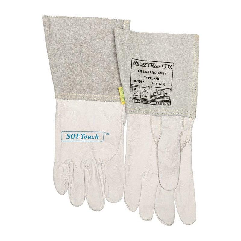 Guante Soldador WELDAS TIG Softouch piel flor de ternera | Leroy Merlin