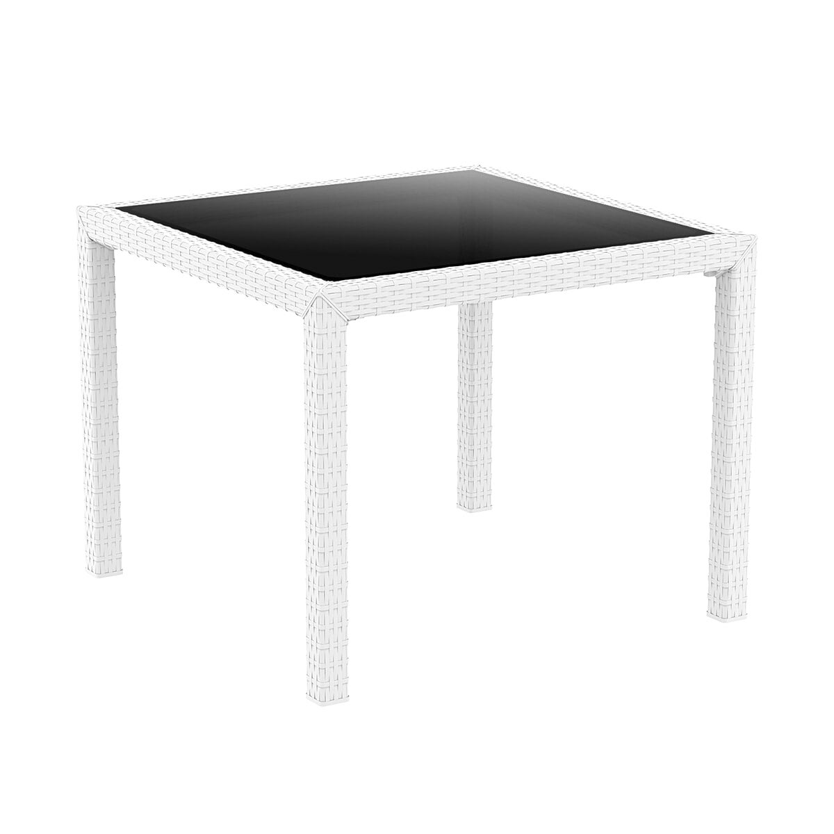 Garbar ATLANTIC Mesa Cuadrada Interior, Exterior 94x94 Blanco | Leroy ...