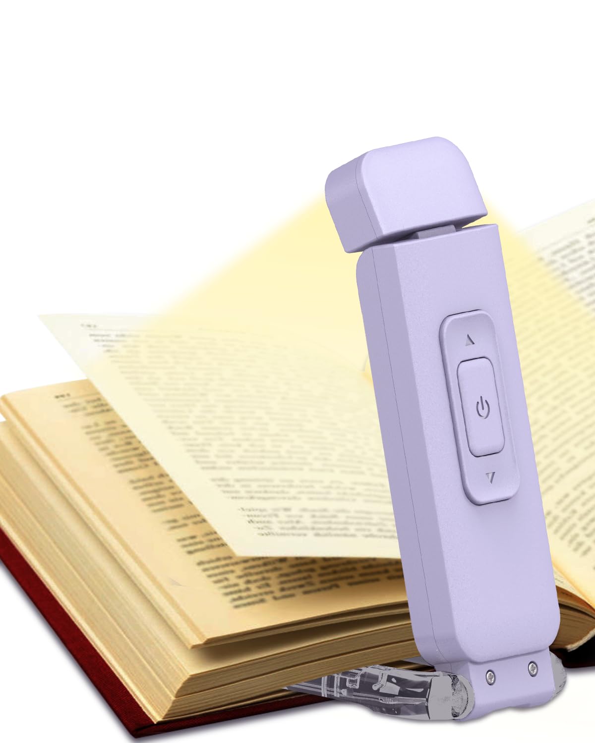 Portable Book Light,Clip-On Rechargeable LED Reading Light for Books in ...