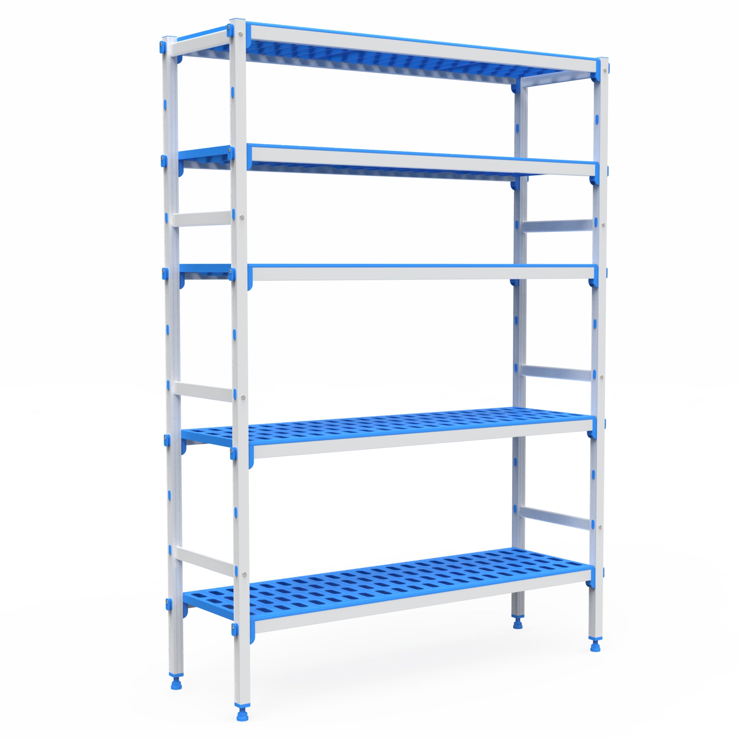 Rayonnage Aluminium 5 Niveaux Compatible Bac GN 2/3 - L 715 à 1950 mm ...