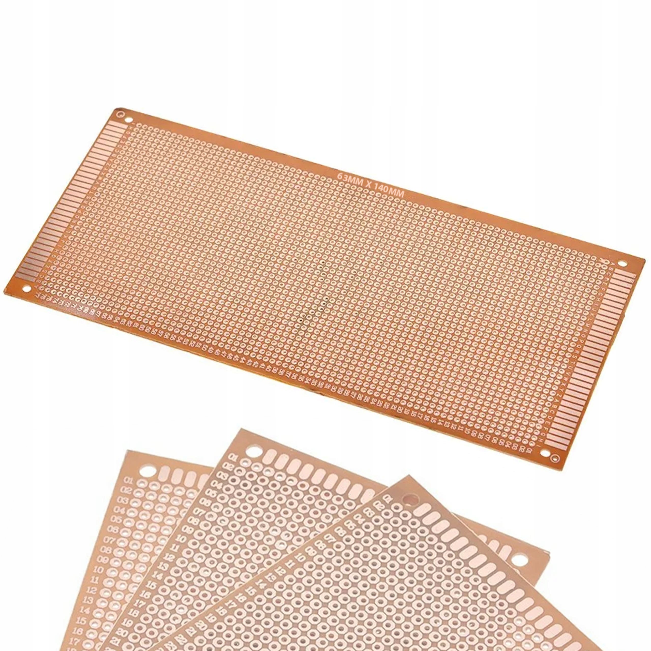 Plaque Prototype Universelle 63 x 140 mm – Simple Face | Trous 2,54 mm ...