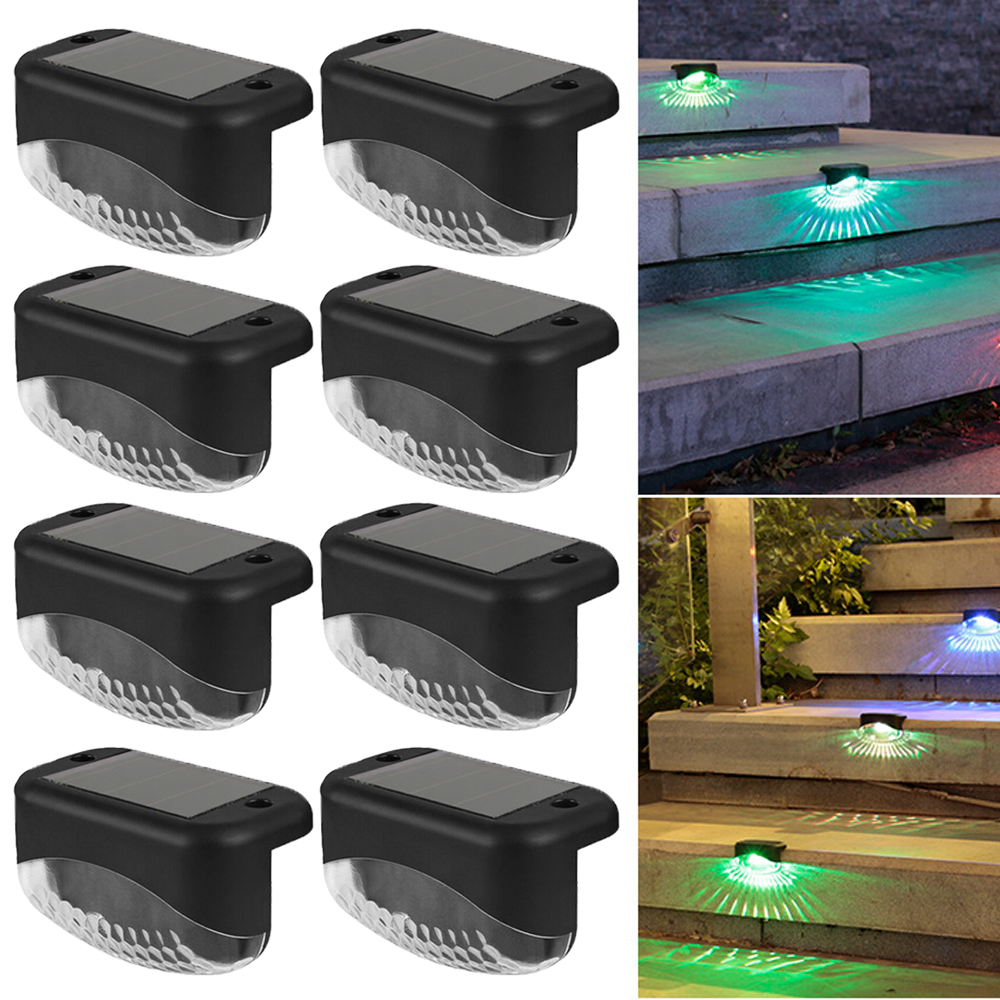 Lot de 8 lampes solaires, éclairage de sentier, éclairage de jardin ...