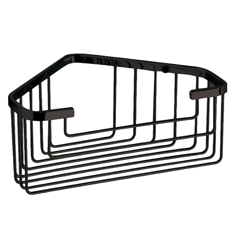 Porte accessoires d'angle de douche - Décor : Noir mat - OCMEI | Leroy ...