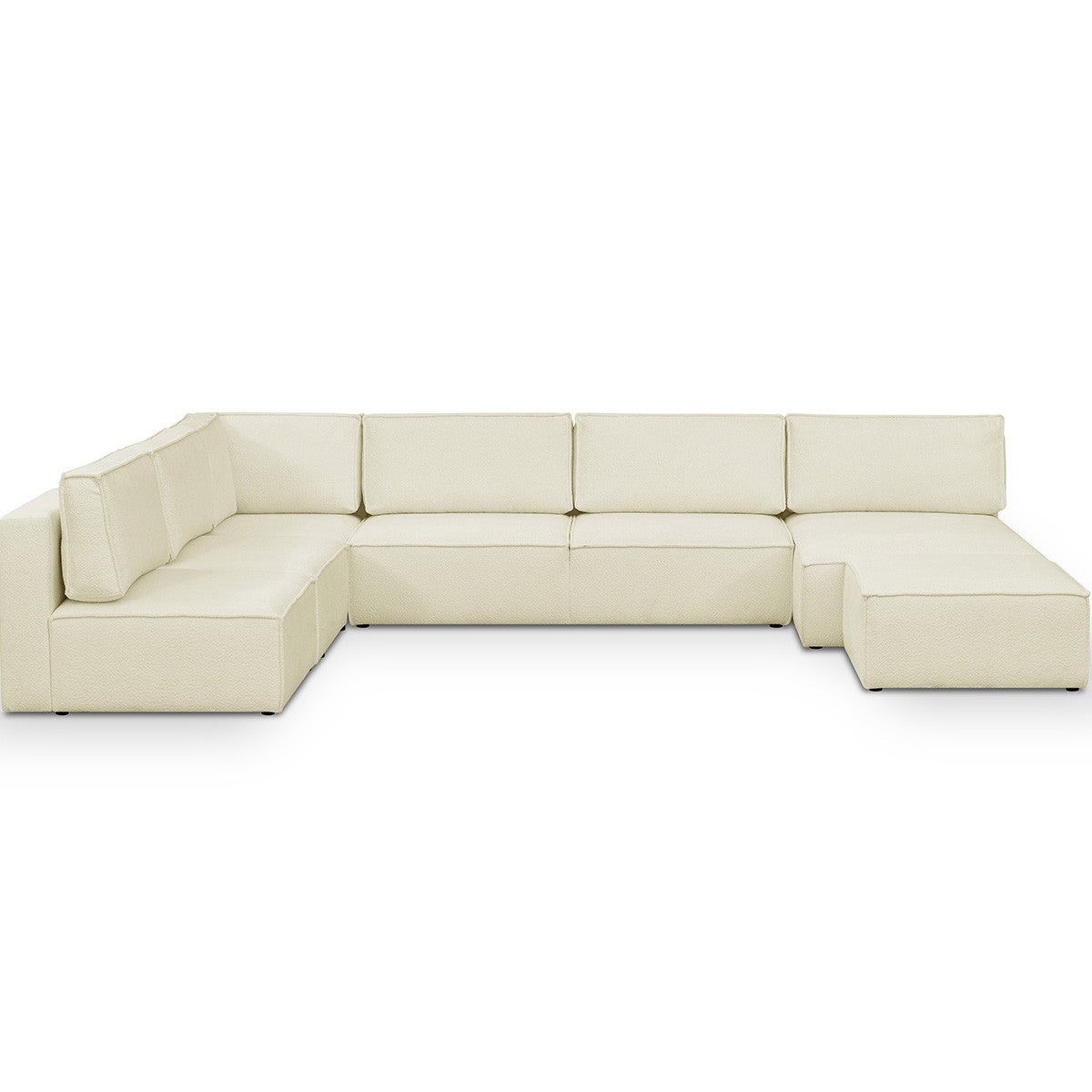 Canapé d'angle à gauche panoramique modulable convertible 10 places ...