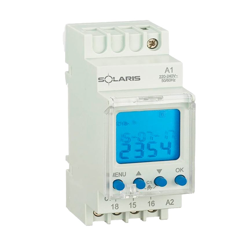 Conmutador digital Easy1 de dos módulos din | Leroy Merlin