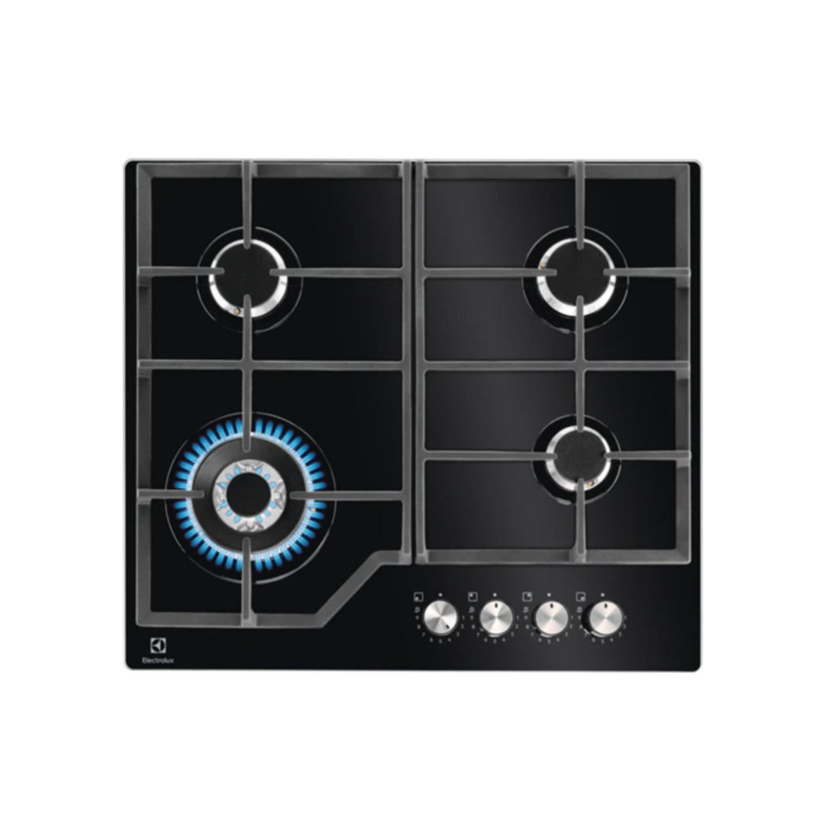 Electrolux KGG64362K Noir Encastrable 60 cm Gaz 4 Brûleurs | Leroy Merlin