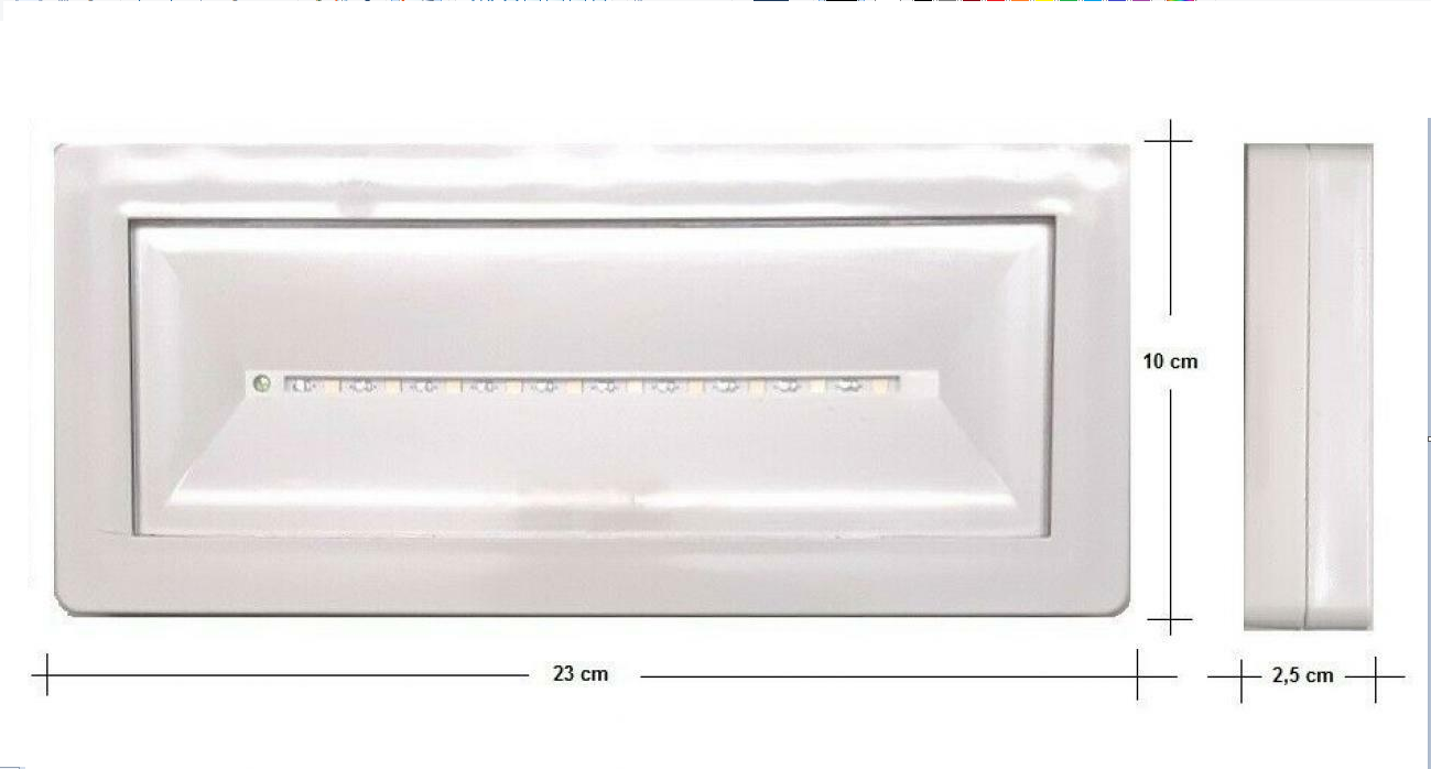 LAMPE DE SECOURS LED ELETTRONICA KROS 59225 1H 150LM (NEK150NM10SE42 ...