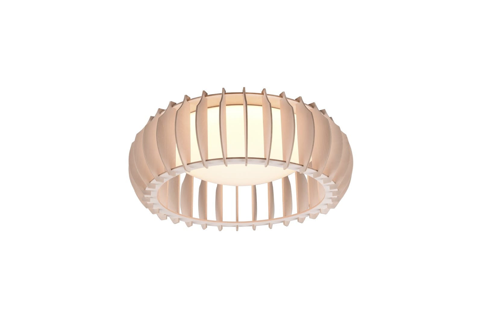 Plafón Madera Natural Led Dimmer Monte Ø40 cm Trio Iluminación | Leroy ...