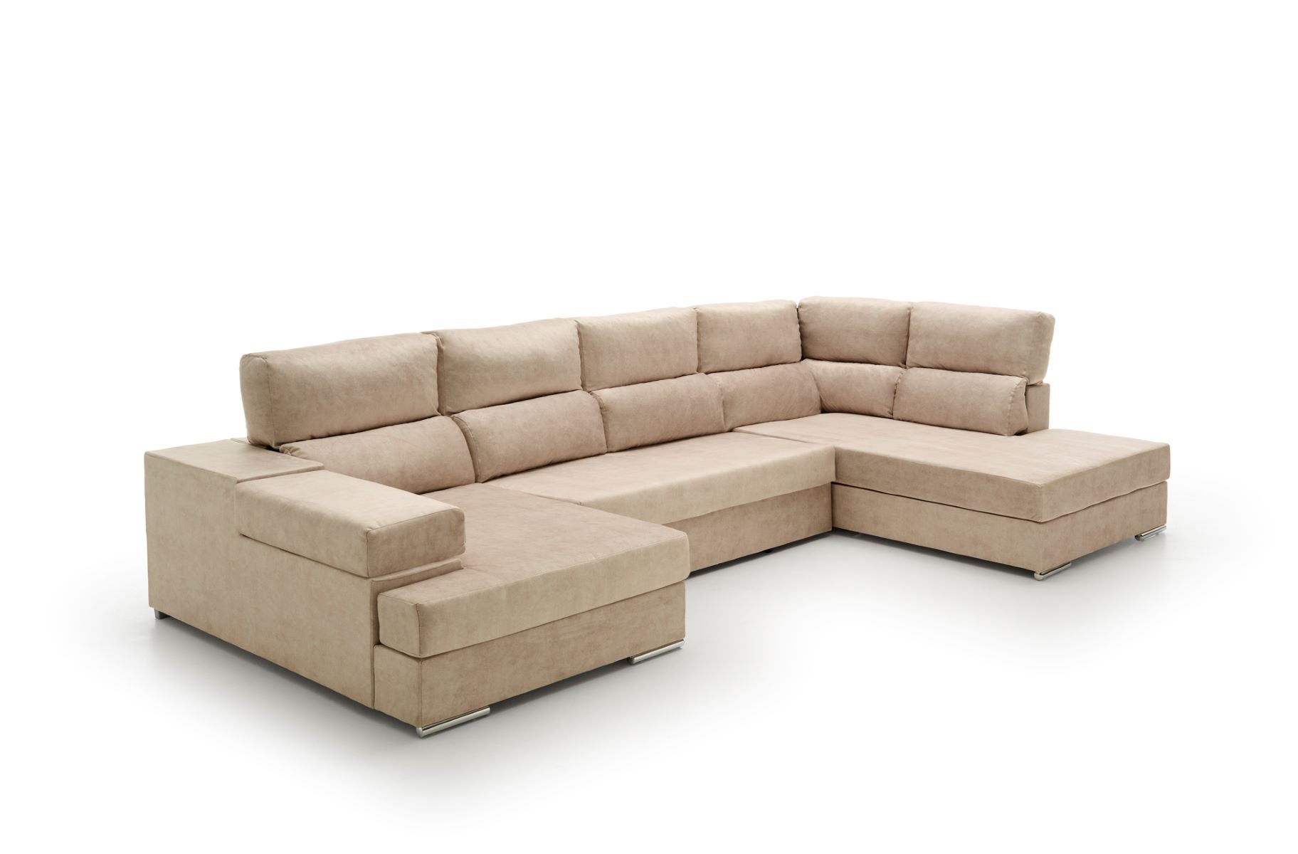Sofa Gran Chaise Longue Cama Massima Diseño y Beige Derecha | Leroy Merlin