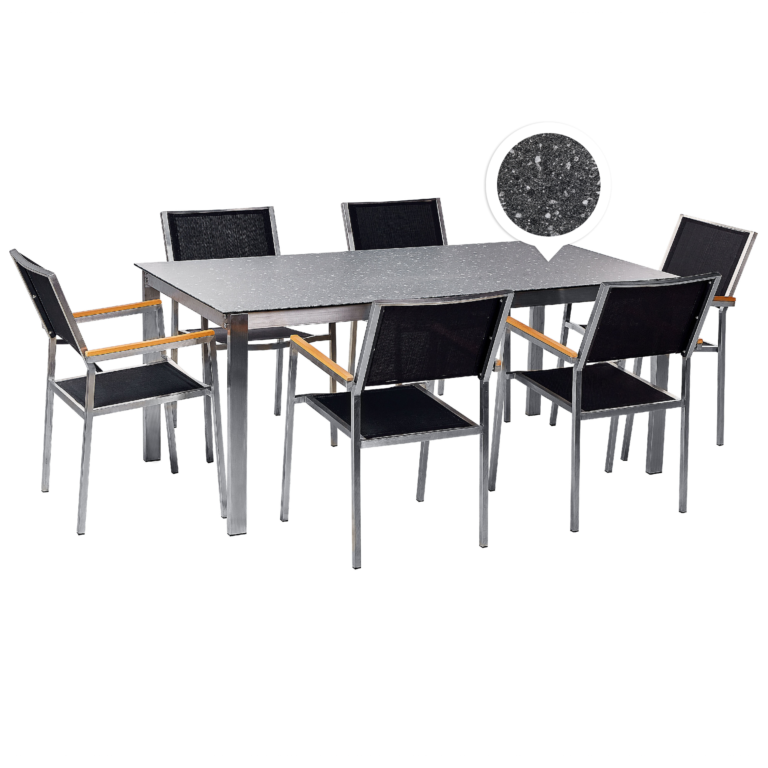 Ensemble de jardin COSOLETO/GROSSETO Verre Noir | Leroy Merlin