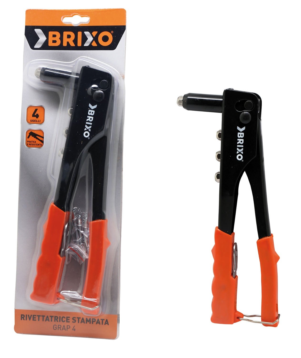 Remachadora de acero prensado con 4 boquillas Brixo Grap 4 | Leroy Merlin