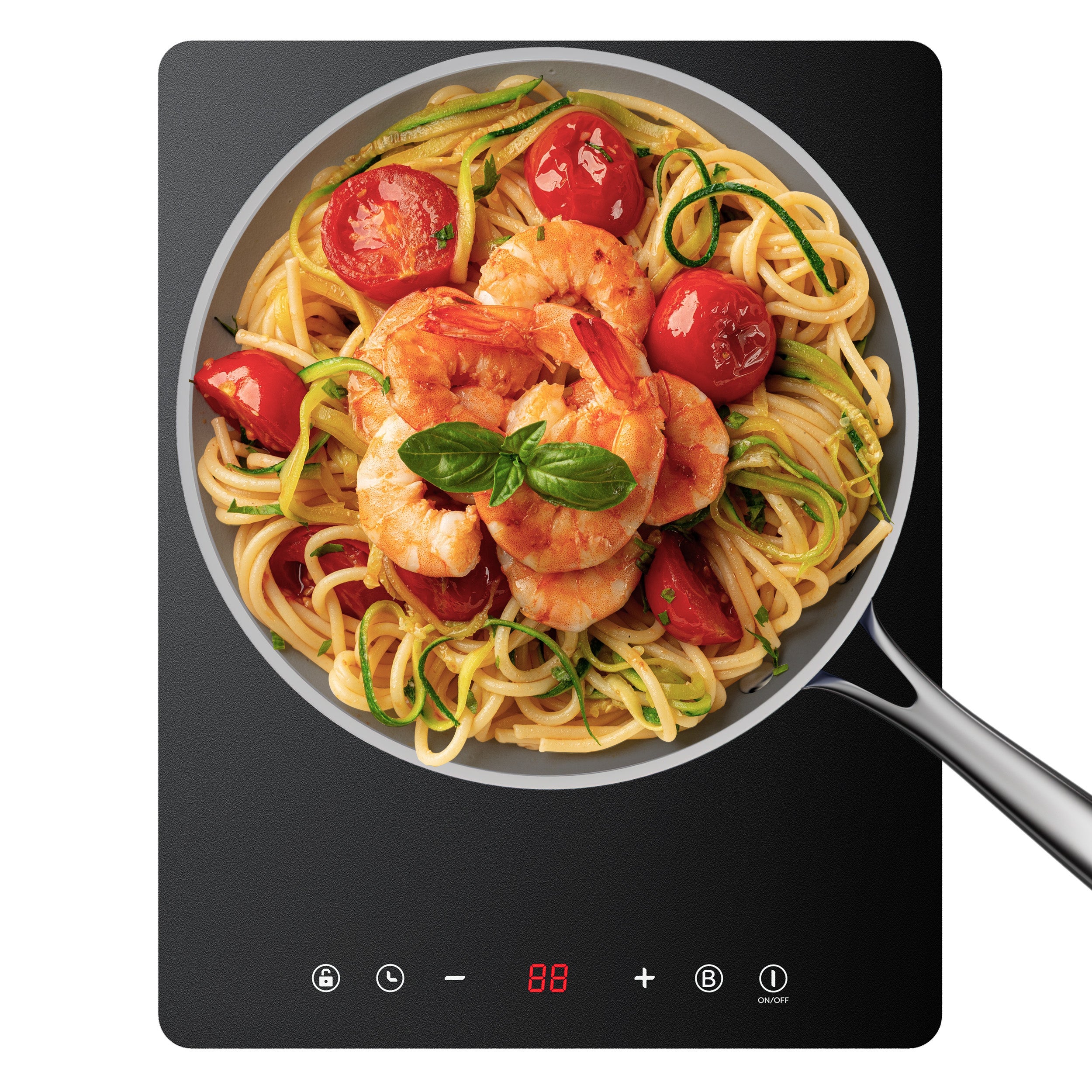 CDV Plaque à induction portable 1 foyer 2000W 28 cm 9 Niveaux de ...